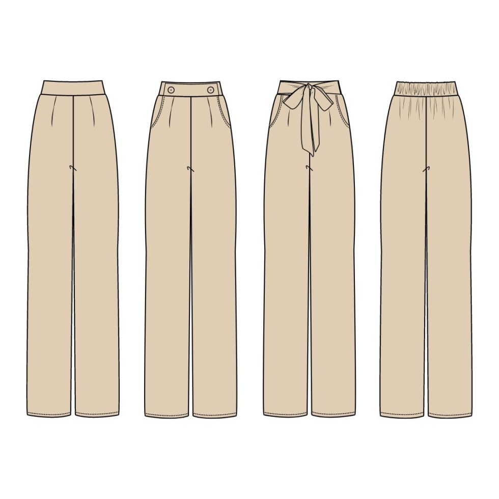 Patron pantalon fluide femme en PDF - JOEY - Dame de Caro