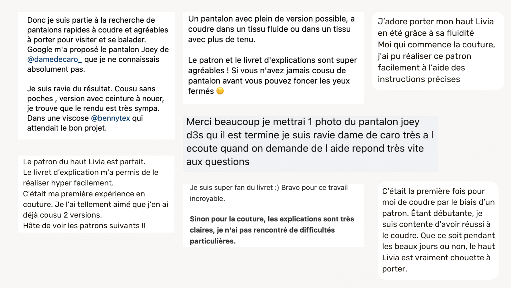 Patrons de couture pour débutantes : faciles & tendances - Dame de Caro